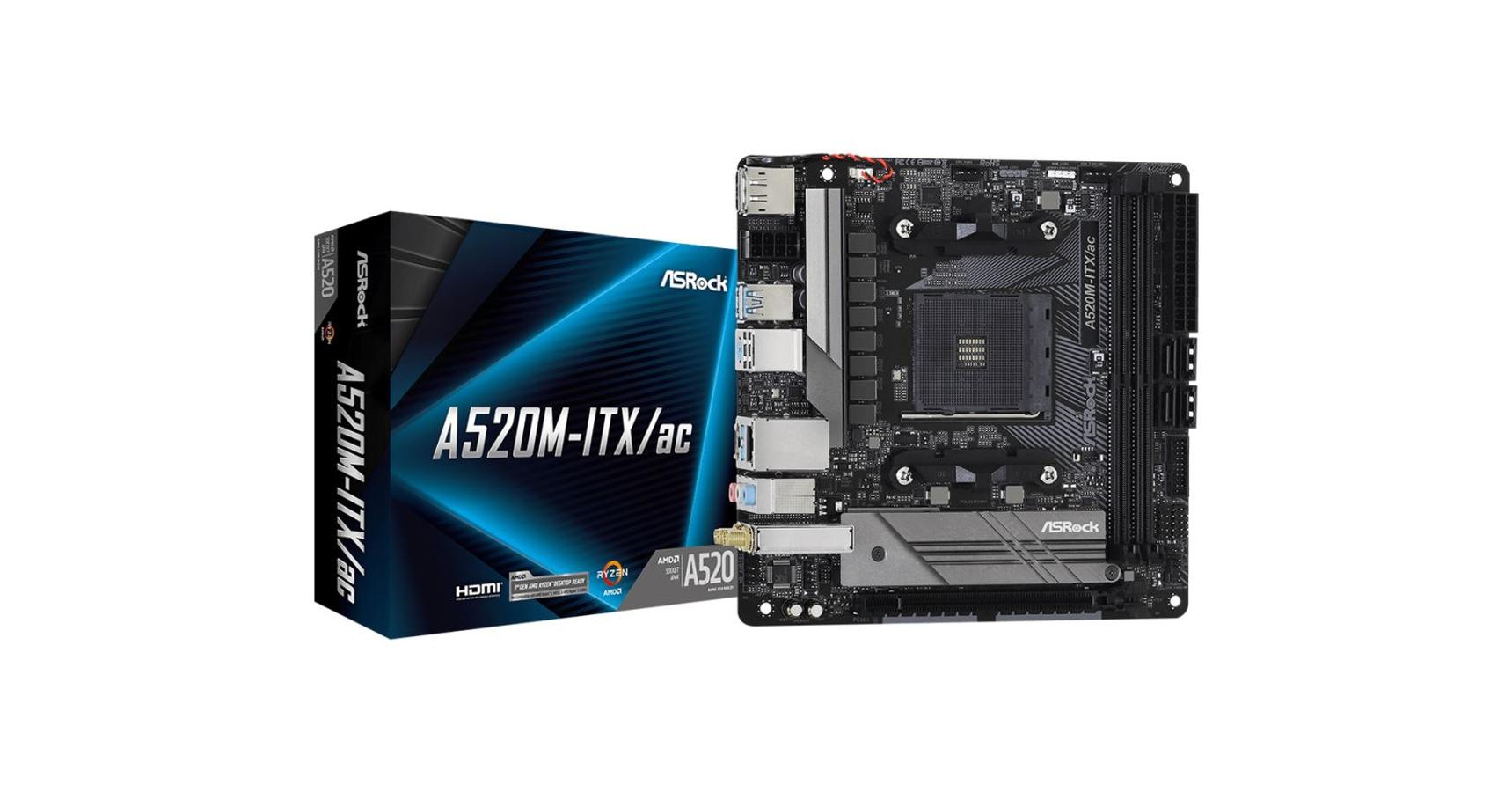 ASRock A520M-ITX/ac alaplap - AMD Alaplapok - Gamer PC & laptop ...