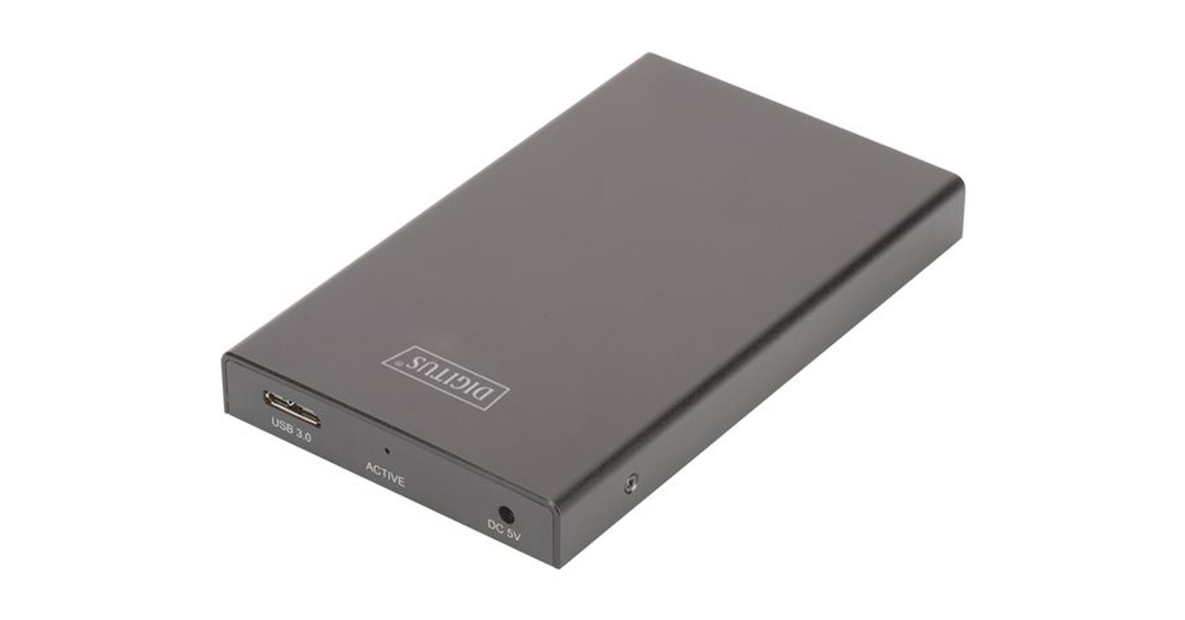 DIGITUS DA-71114 External SSD/HDD Enclosure 2.5 SATA III to USB 3.0 9.5 ...