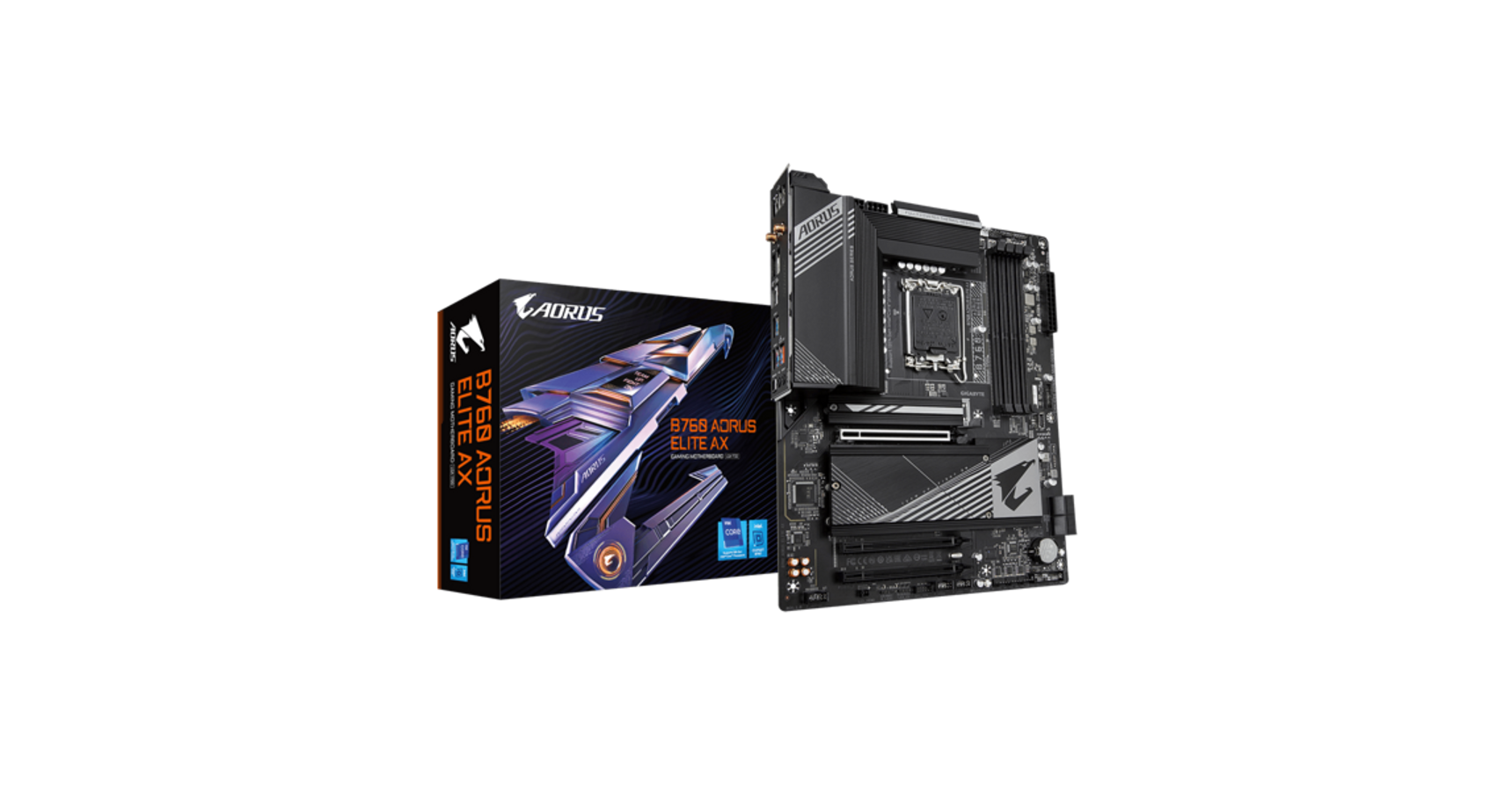 GIGABYTE Alaplap S1700 B760 AORUS ELITE AX INTEL Z760, ATX - PC ...