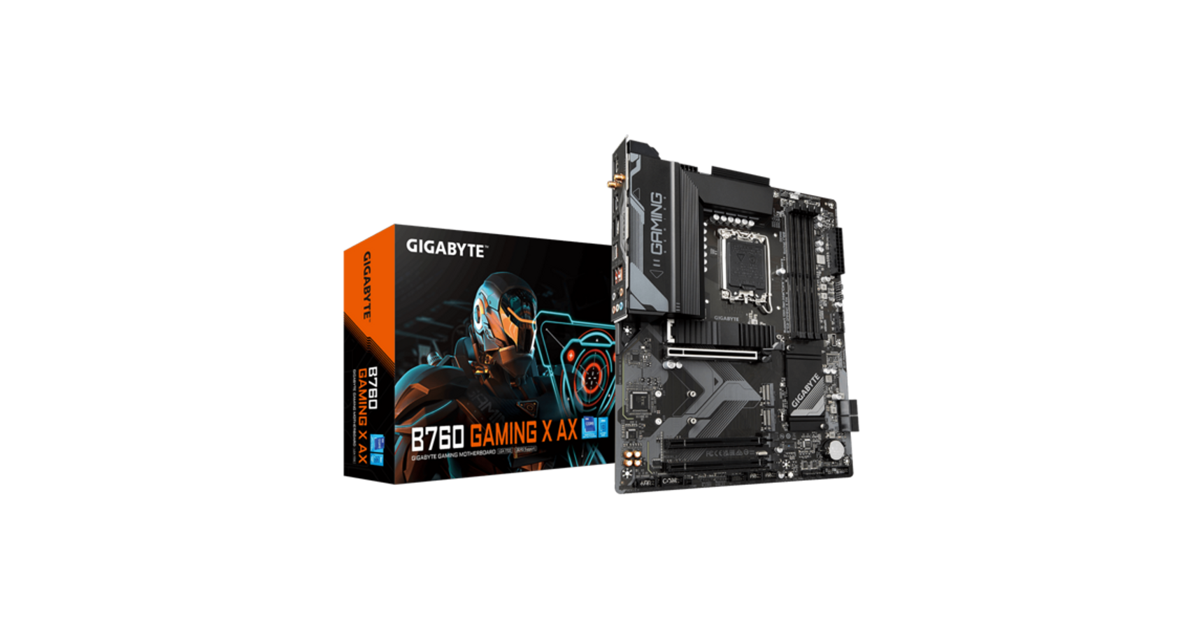 GIGABYTE Alaplap S1700 B760 GAMING X AX INTEL Z760, ATX - PC ...