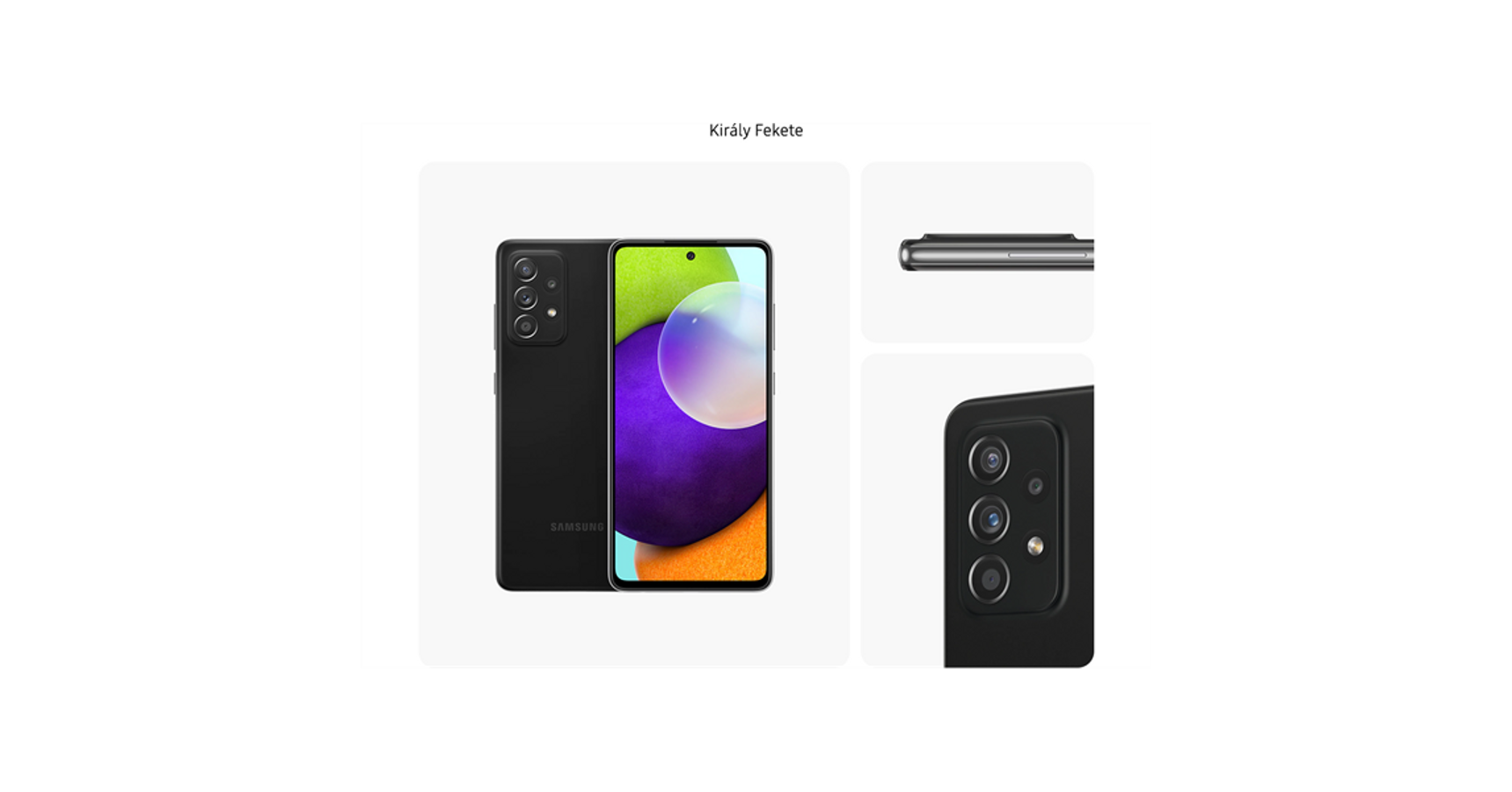 SAMSUNG Okostelefon Galaxy A52 (SM-A525F / DS Black / A52 4G DualSIM ...