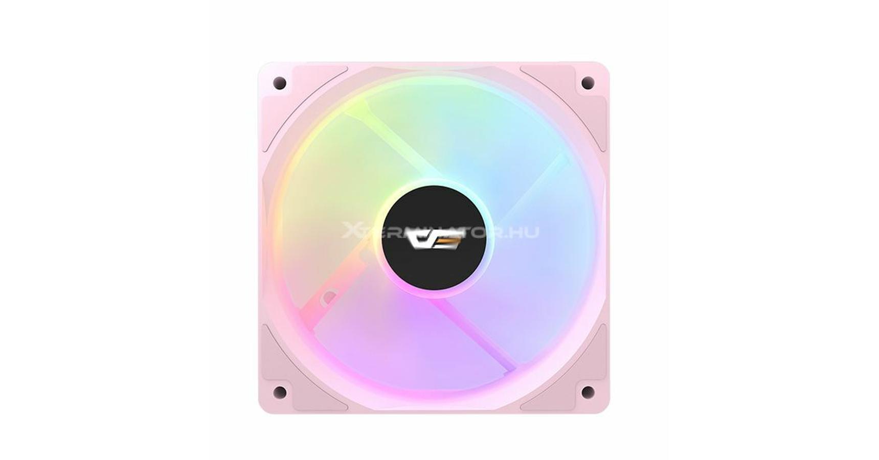 Ventilátor darkFlash CL12 Rainbow Pink - Processzor hűtő - Gamer PC ...