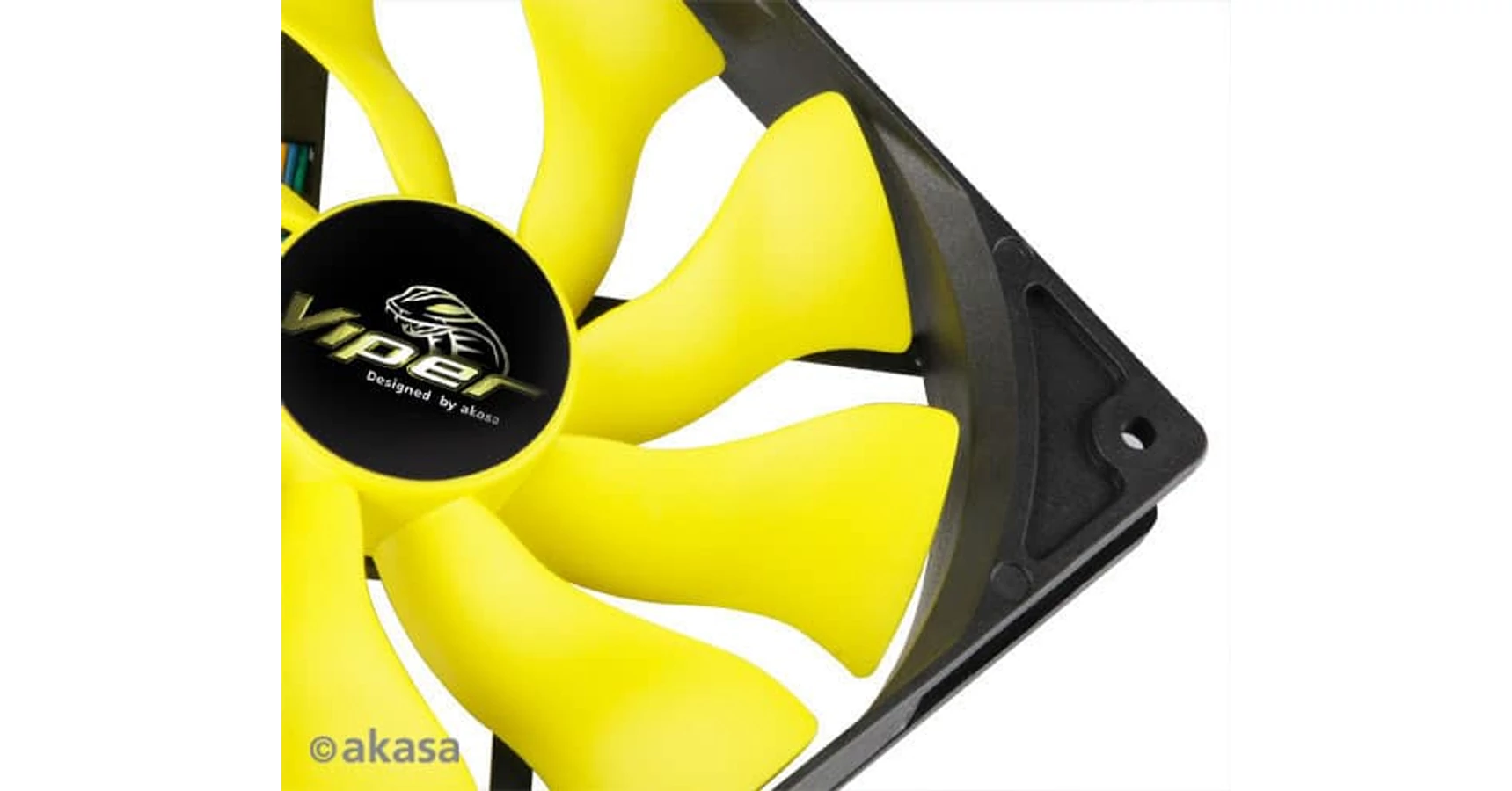 Ventilátor Akasa Viper PWM 14cm Fekete/Sárga - Processzor hűtő - Gamer ...