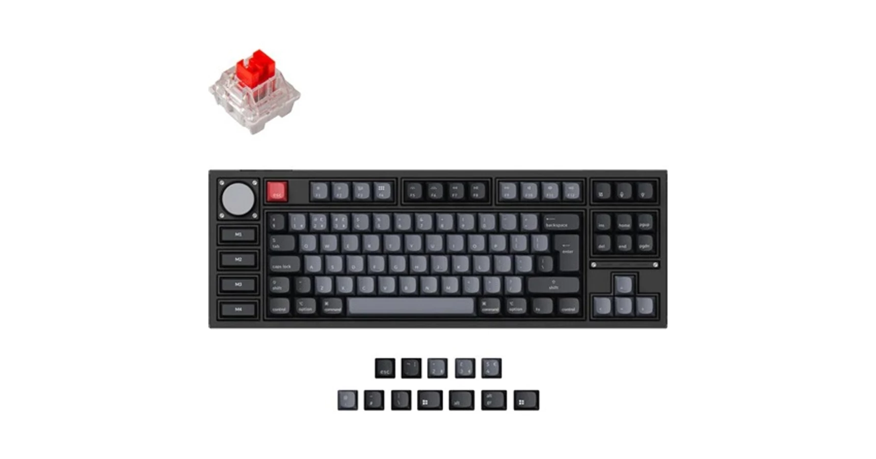 Keychron Q3 Pro Swappable RGB Backlight Red Switch Knob Version KSA ...