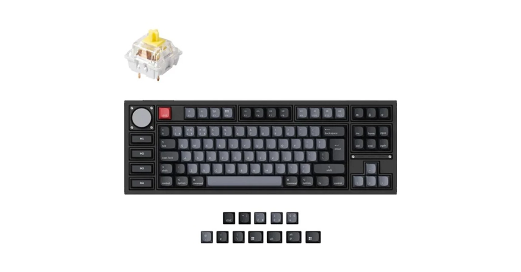 Keychron Q3 Pro Swappable RGB Backlight Banana Switch Knob Version KSA ...