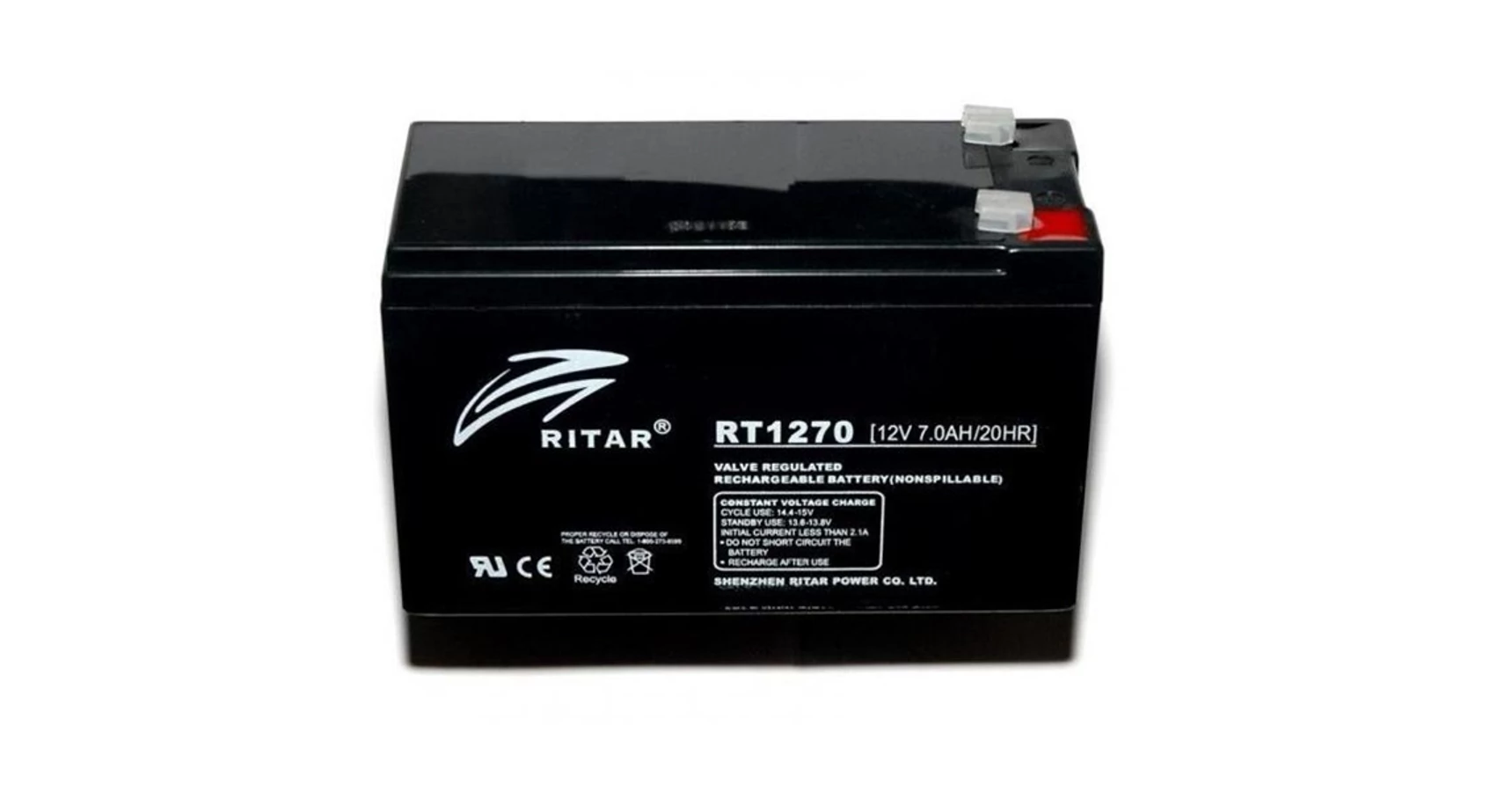 RITAR Akkumulátor - RT1270ES-F1 (12V / 7Ah, zárt) - Akku, Elem, Töltő ...